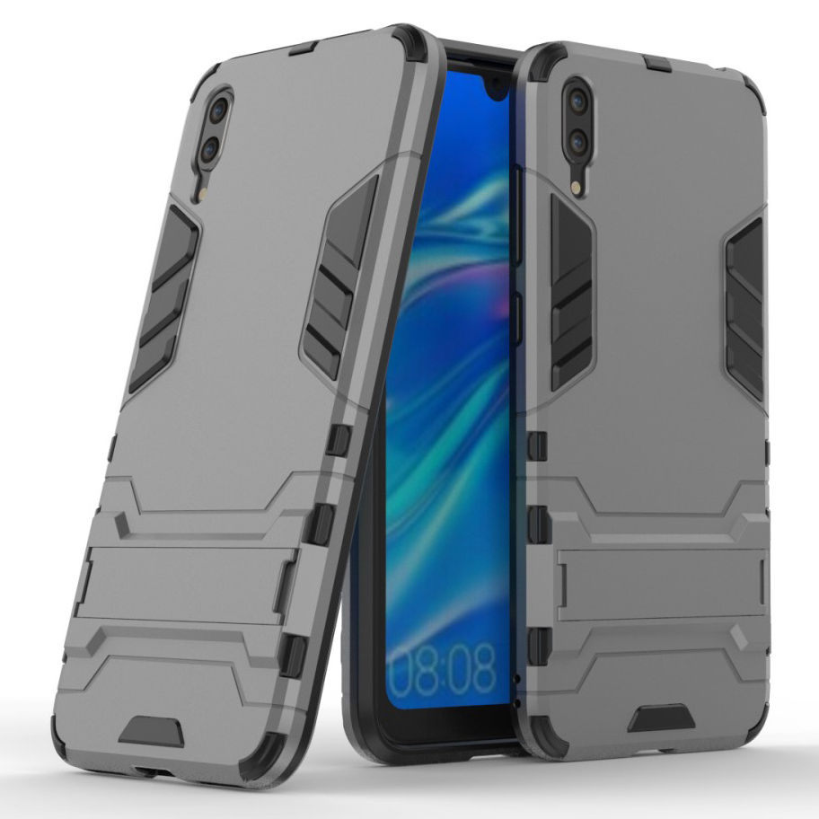 Slim Armour Tough Shockproof Case for Huawei Y7 Pro 2019 (Grey)